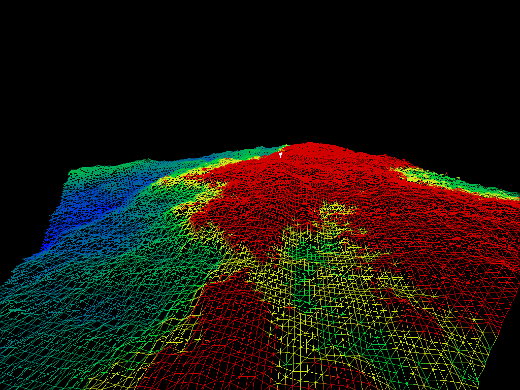 OpenGL terrain generator using fractals